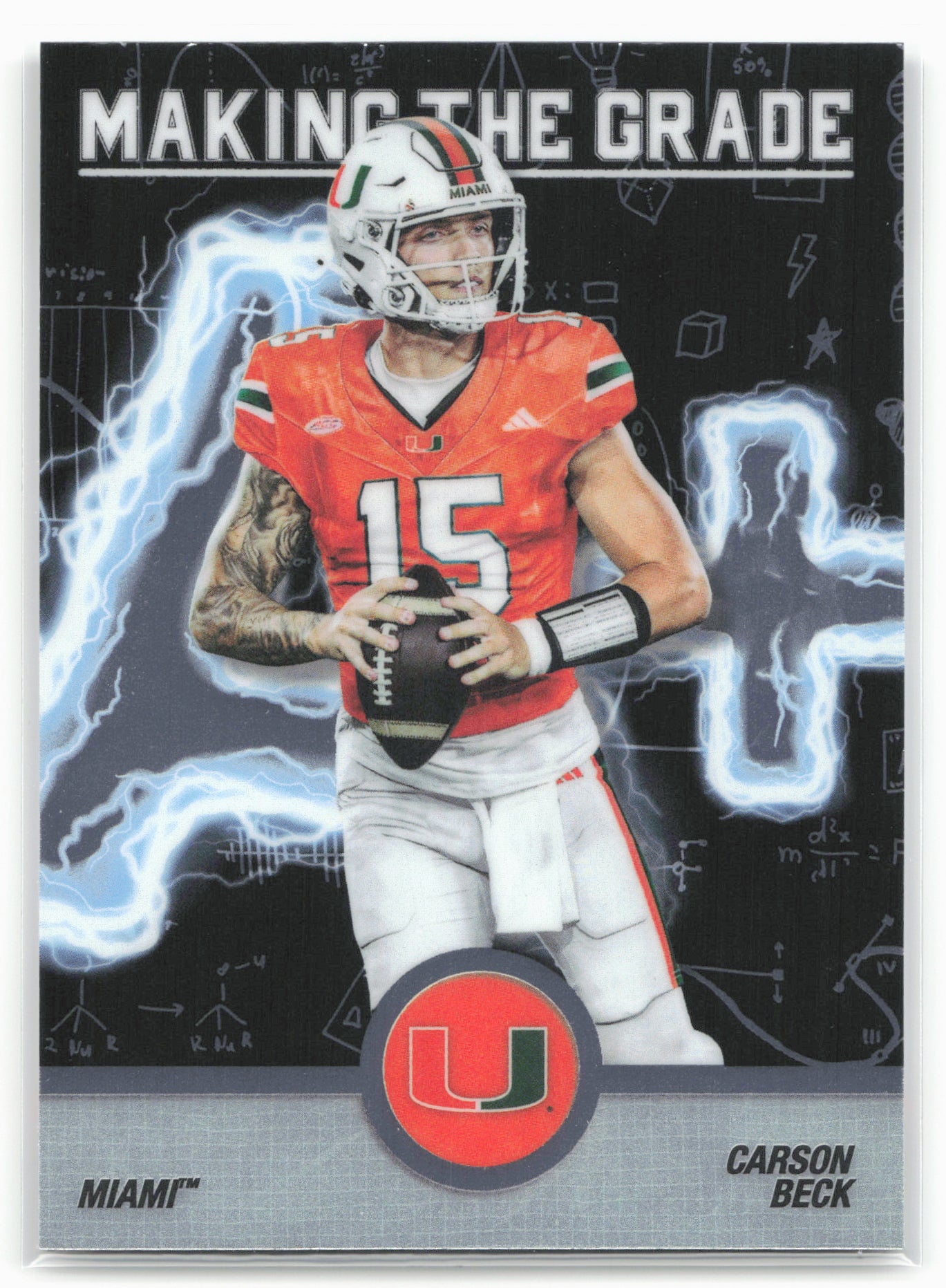 2025 Bowman University Best #MG-4 Carson Beck Making The Grade ...